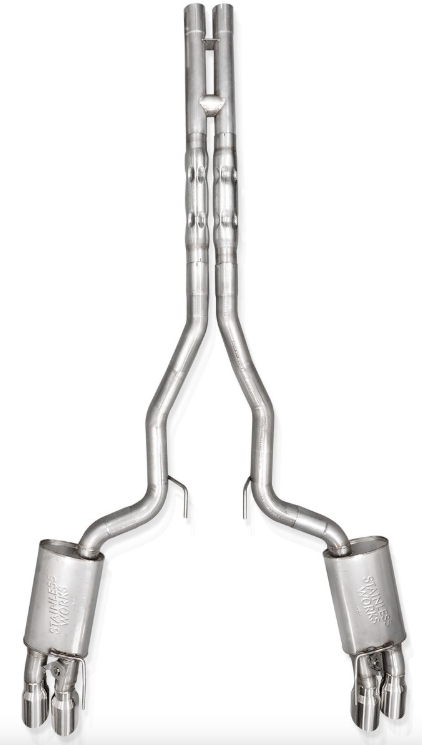 Stainless Works 2024-25 Mustang GT Catback Quad Tips - CUNDN Racing